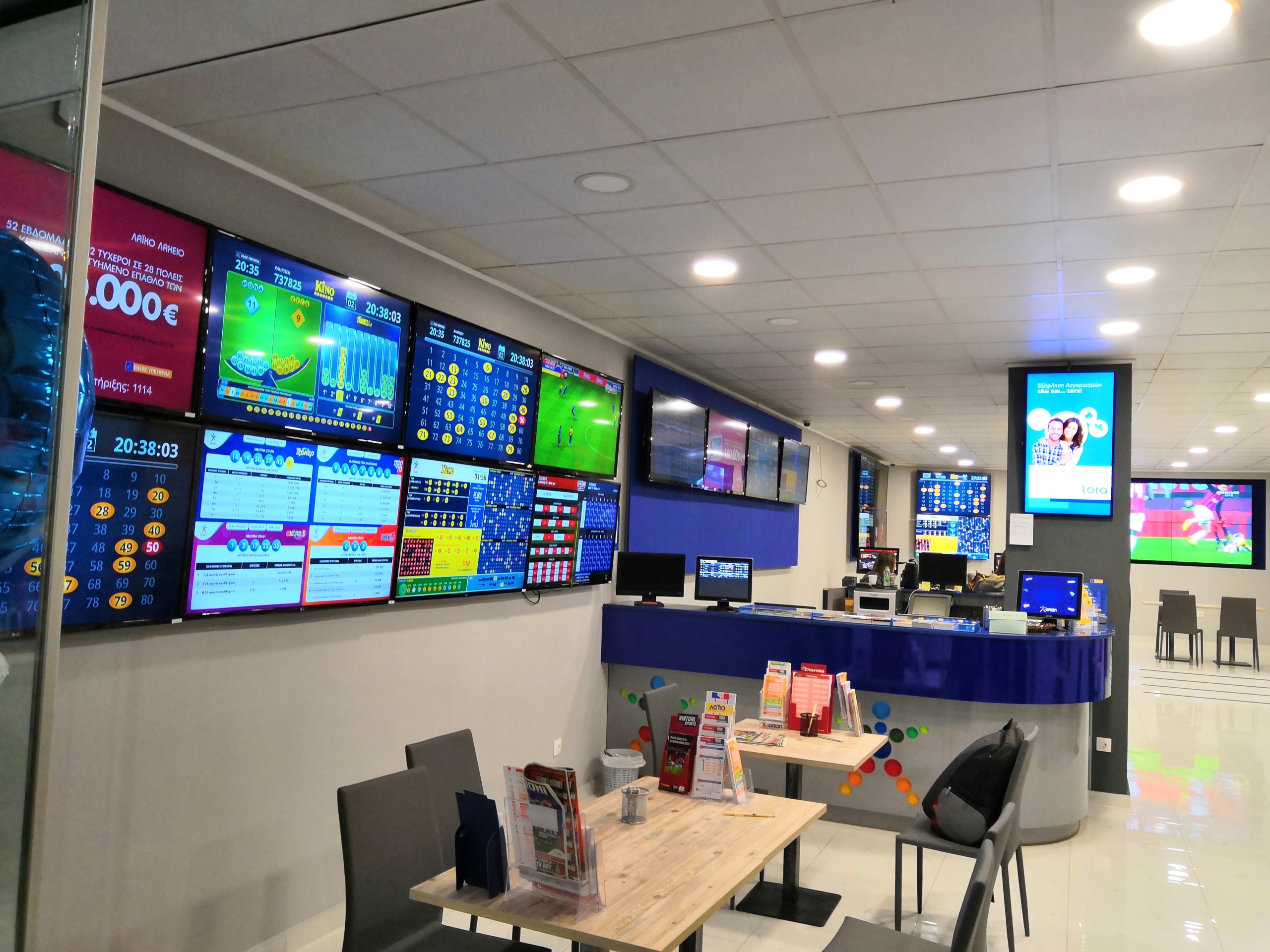 ΟΘΟΝΕΣ ΠΡΑΚΤΟΡΕΙΩΝ ΟΠΑΠ – Visual Solutions Hellas